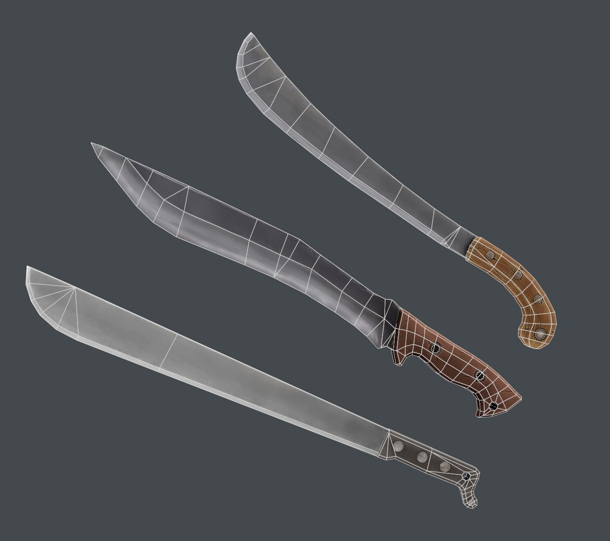 3D Stylized Machetes Weapon Model - TurboSquid 1498166