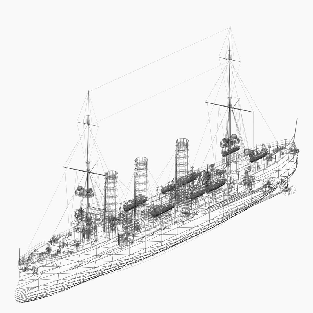 Koenigsberg Class Cruiser Imperial 3d Model