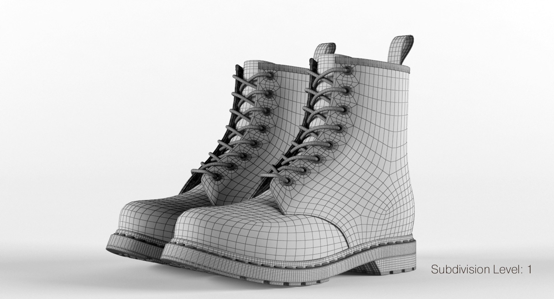 3D Color Leather Boots Model - TurboSquid 1246768