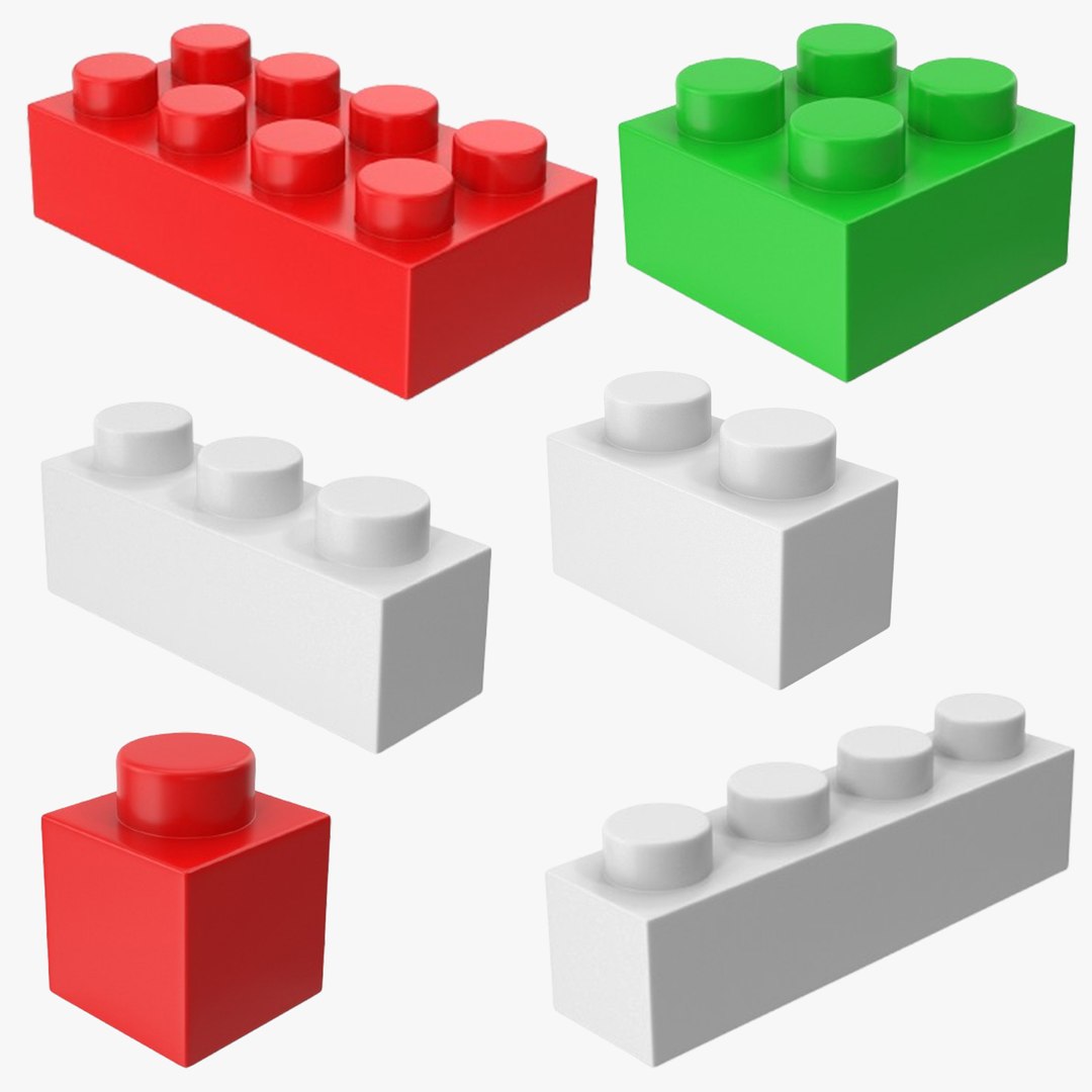 3D Brick Toys Bundle - TurboSquid 2374488
