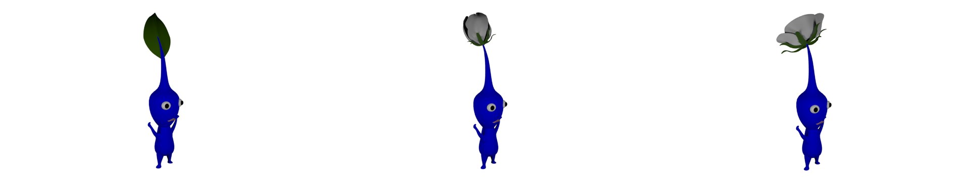 3D Blue Pikmin Model - TurboSquid 1643948