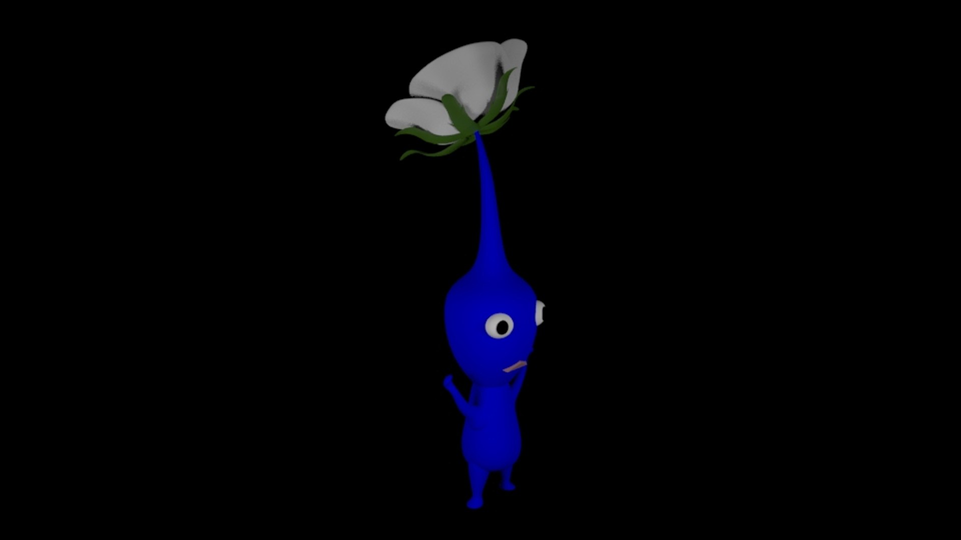 3D Blue Pikmin Model - TurboSquid 1643948