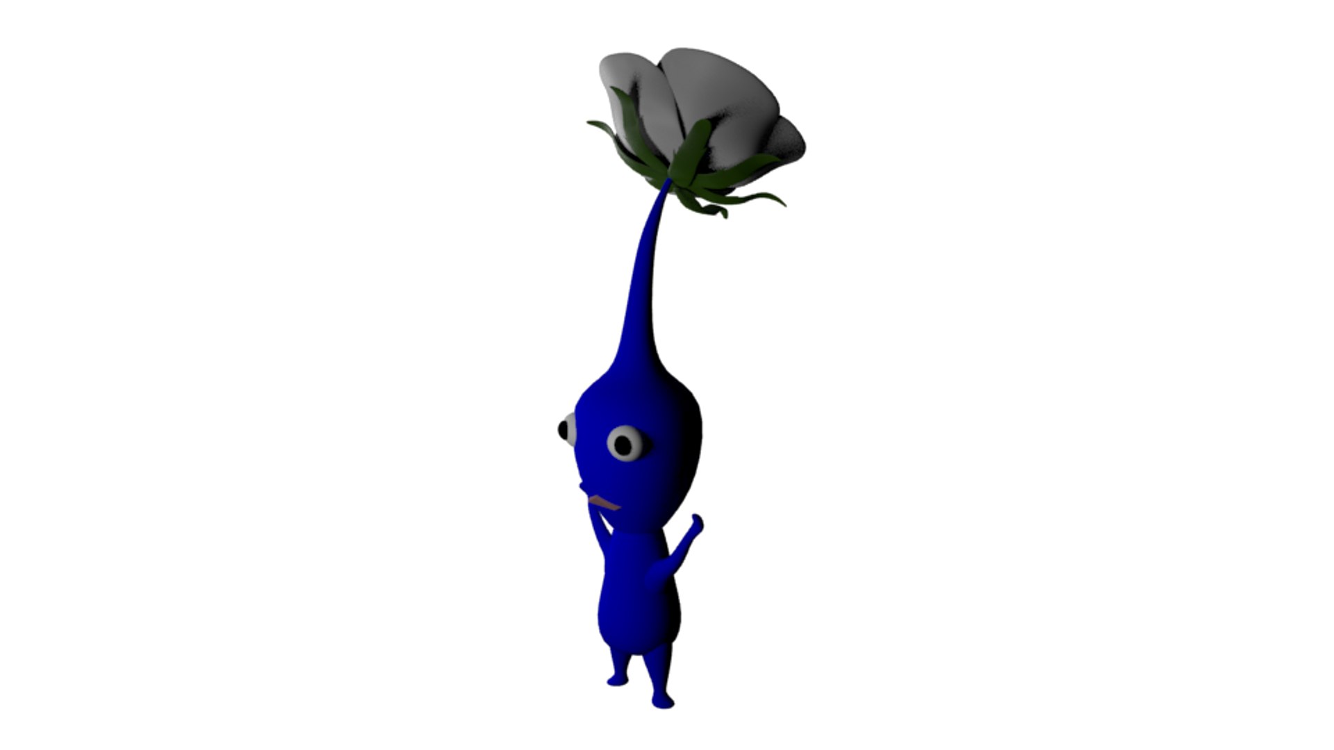 3D blue pikmin model - TurboSquid 1643948