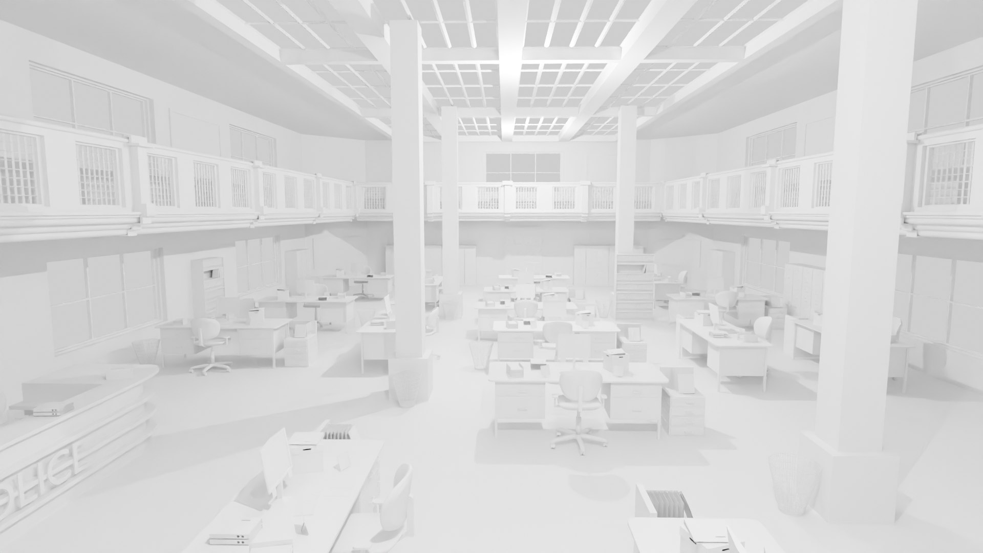 Police Station 3d Model Turbosquid 2158026