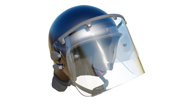 Police Riot Helmet PBR 3D model - TurboSquid 1753864