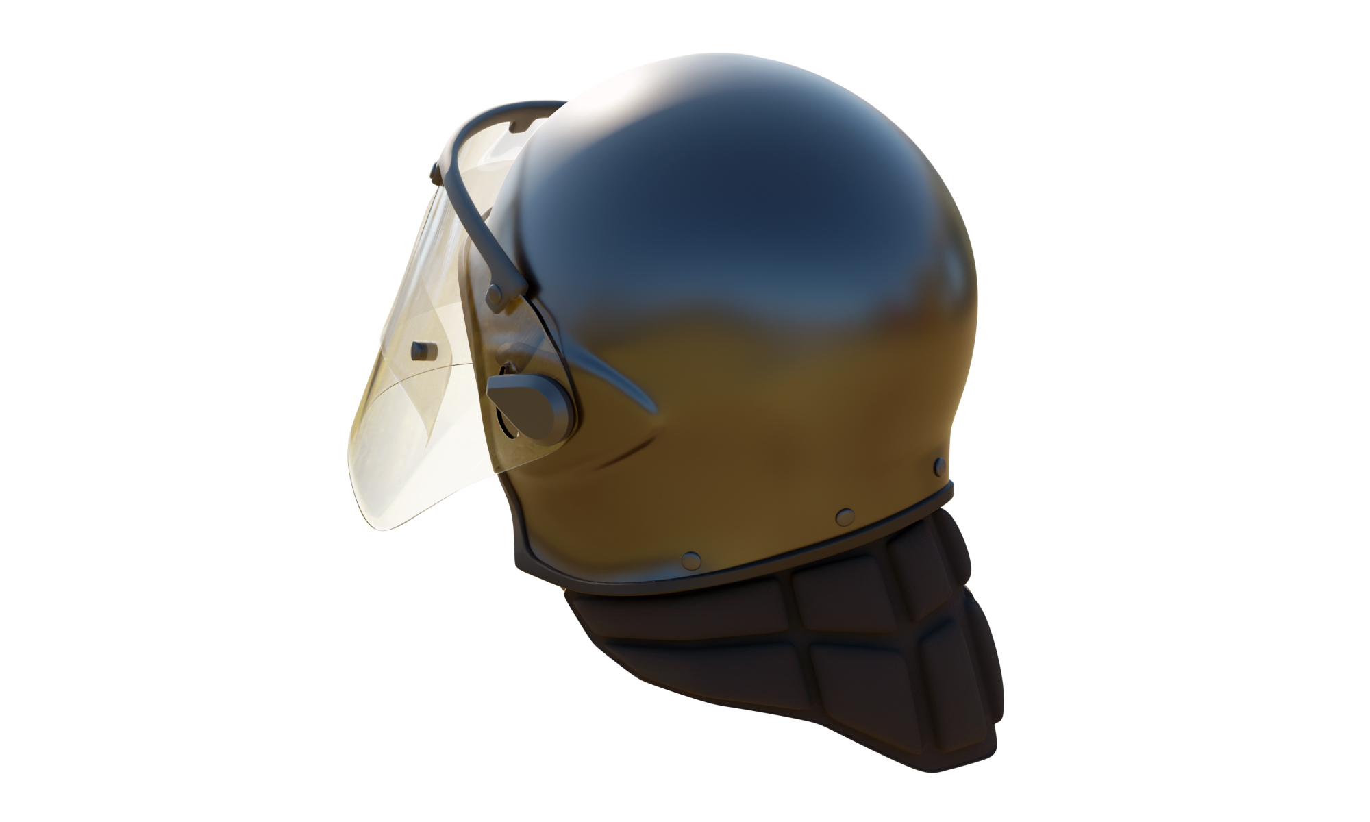 Police Riot Helmet PBR 3D model - TurboSquid 1753864