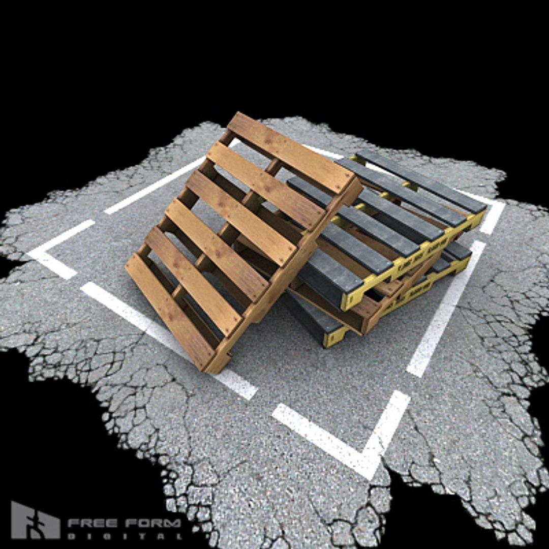 3ds Max Wood Pallet