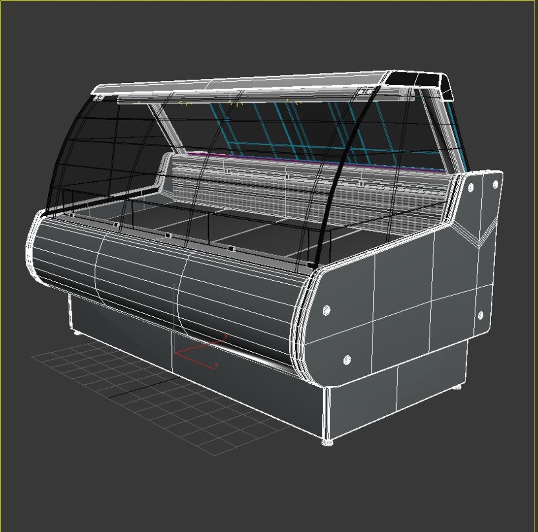 3D Refrigerating Showcase Model - TurboSquid 1154304