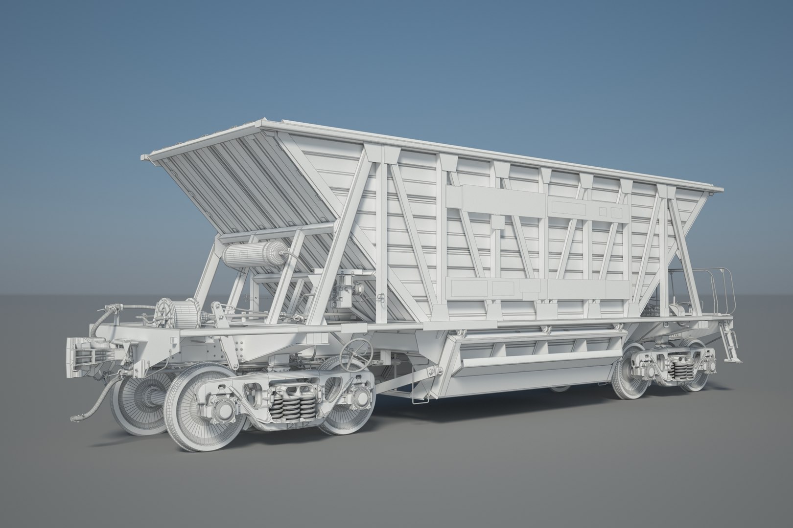 3D Train Car Hopper Model 20-4015 Model - TurboSquid 1885437