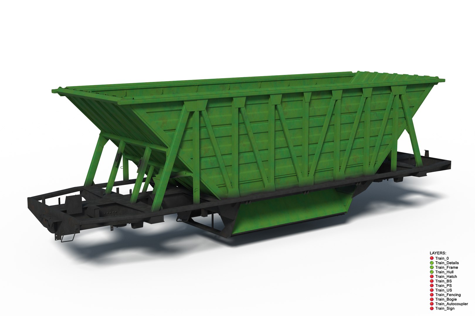 3D Train Car Hopper Model 20-4015 Model - TurboSquid 1885437