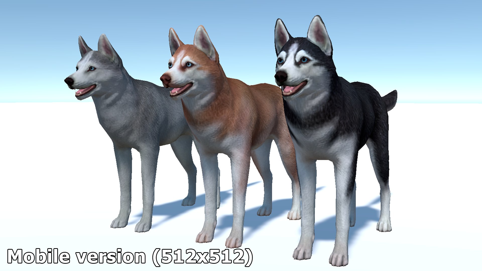 Dog - Husky 3D Model - TurboSquid 1885335
