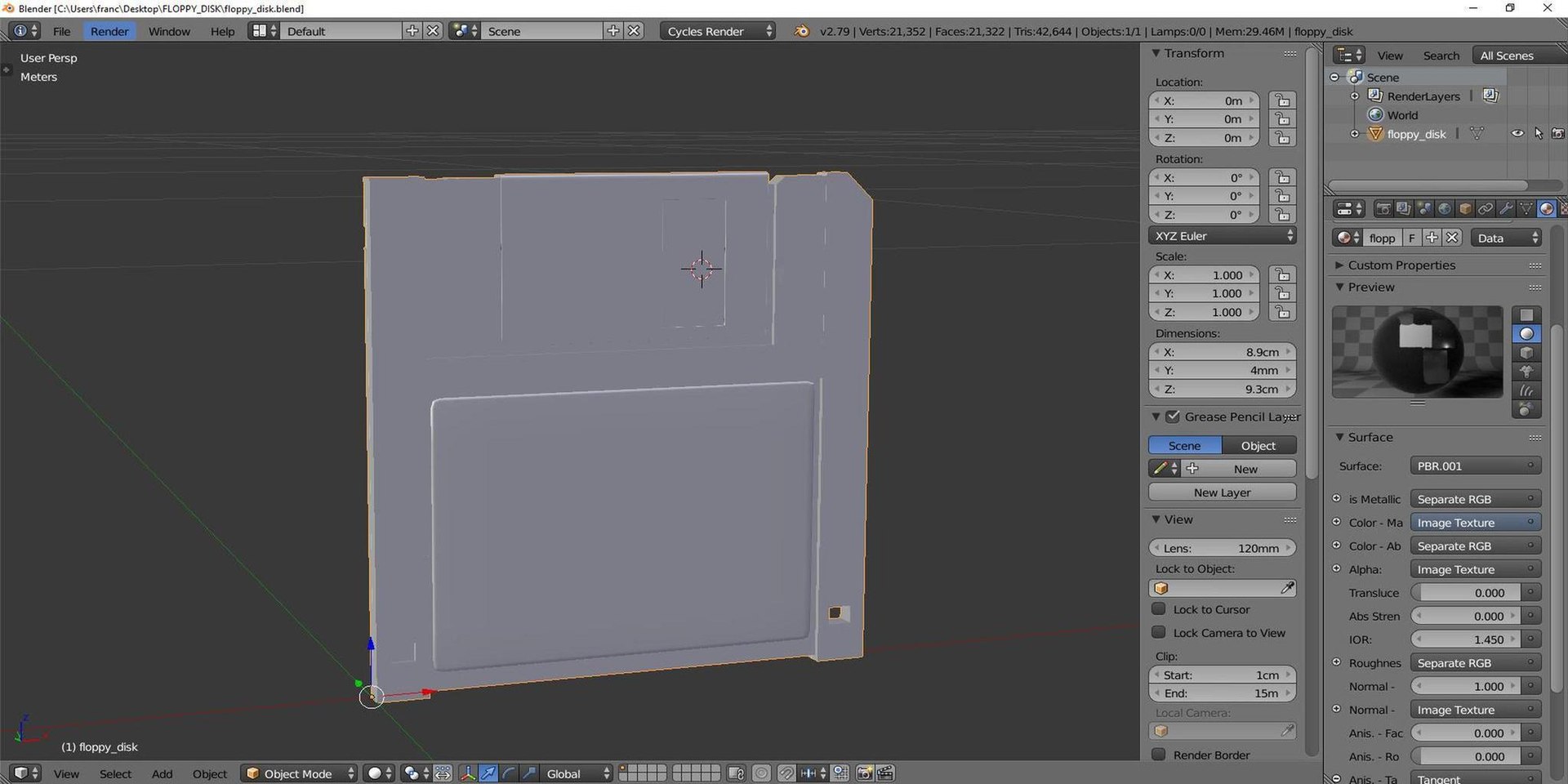 3D Floppy Disk Model - TurboSquid 1274222
