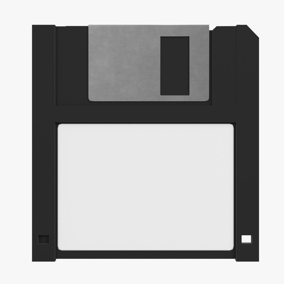 3D Floppy Disk Model - TurboSquid 1274222