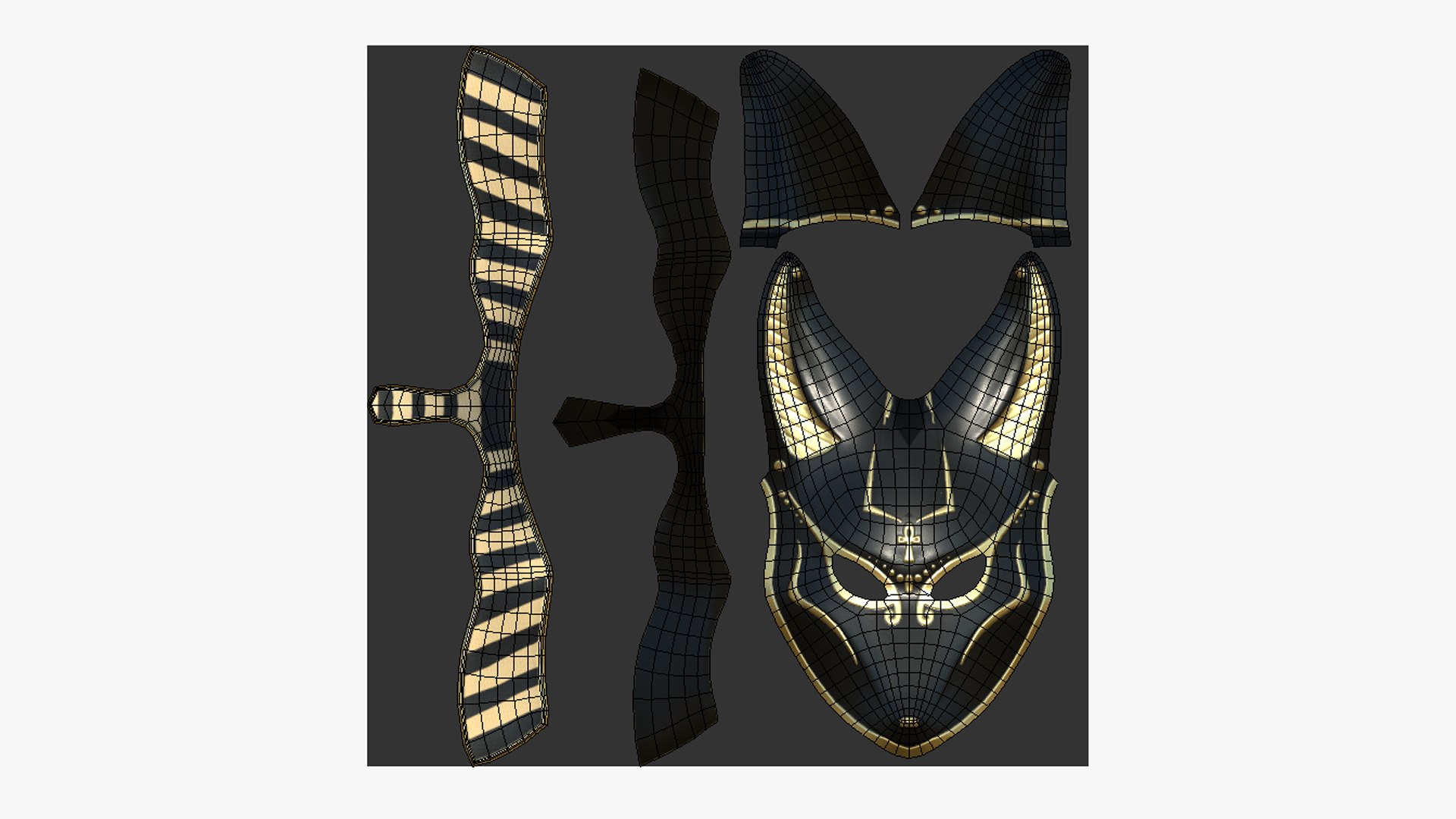3D Anubis Mask A01 - Egyptian Gods Character Clothing - TurboSquid 2190246