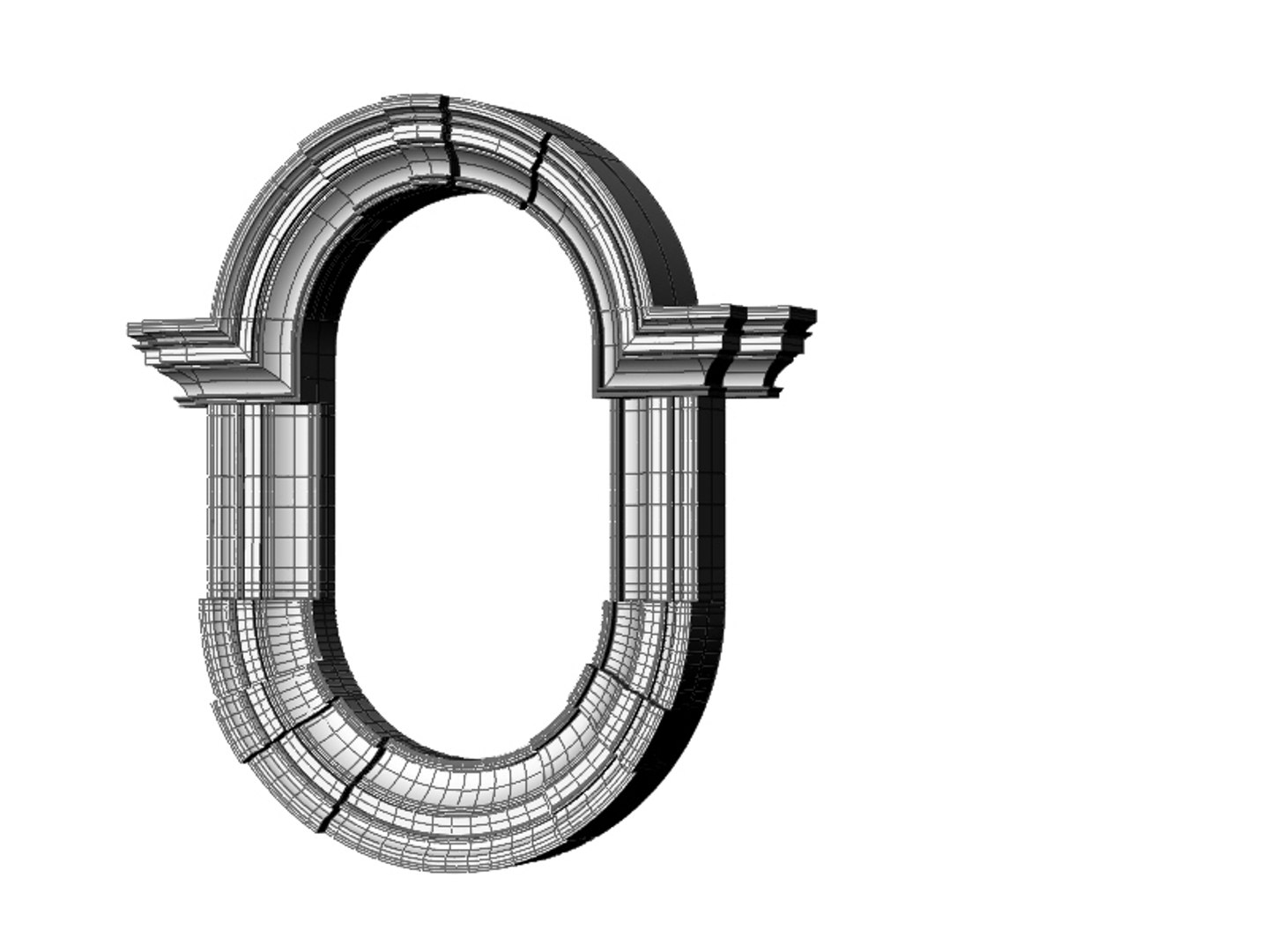 Architectural Profile 3d Model