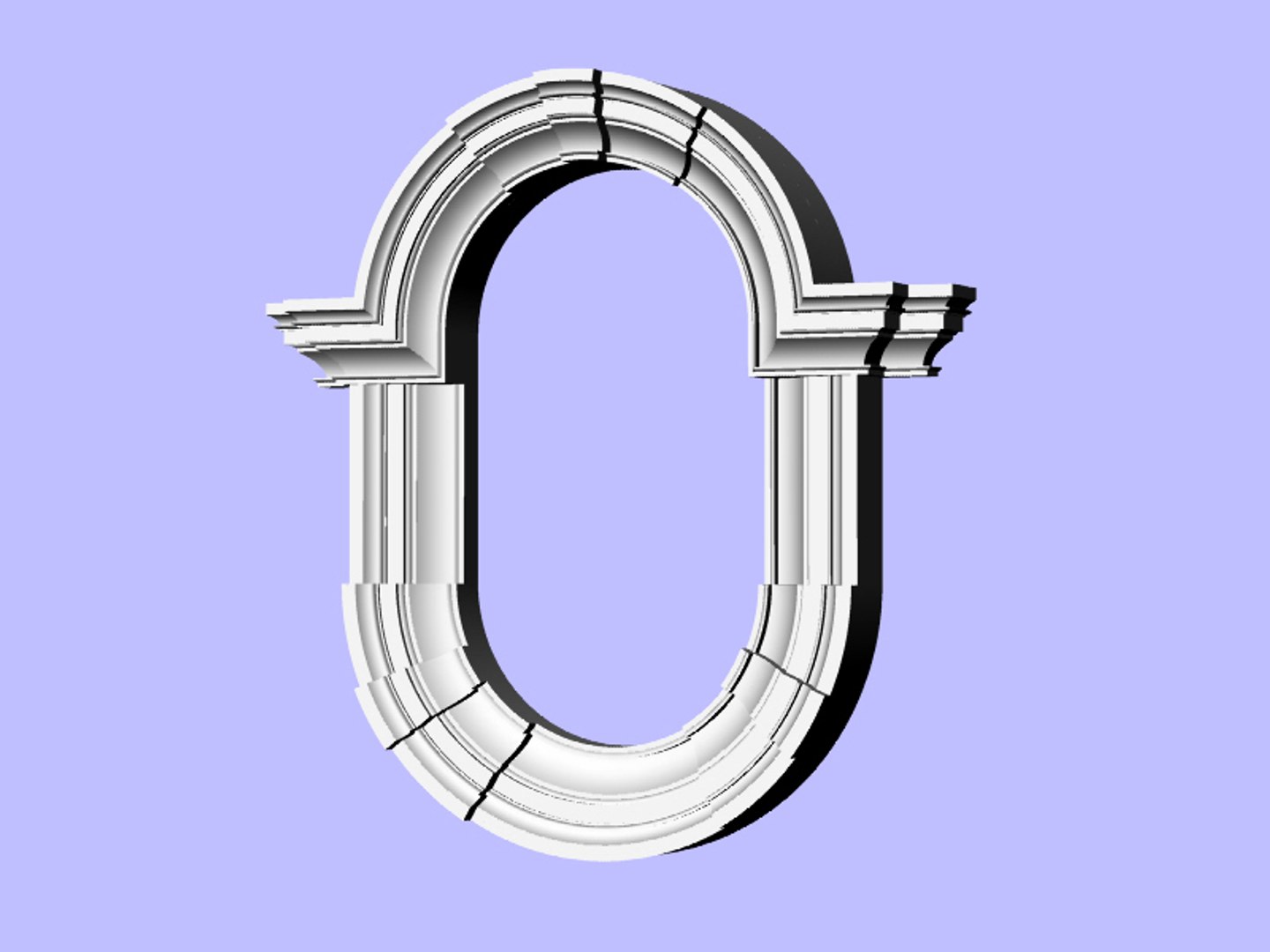 Architectural Profile 3d Model