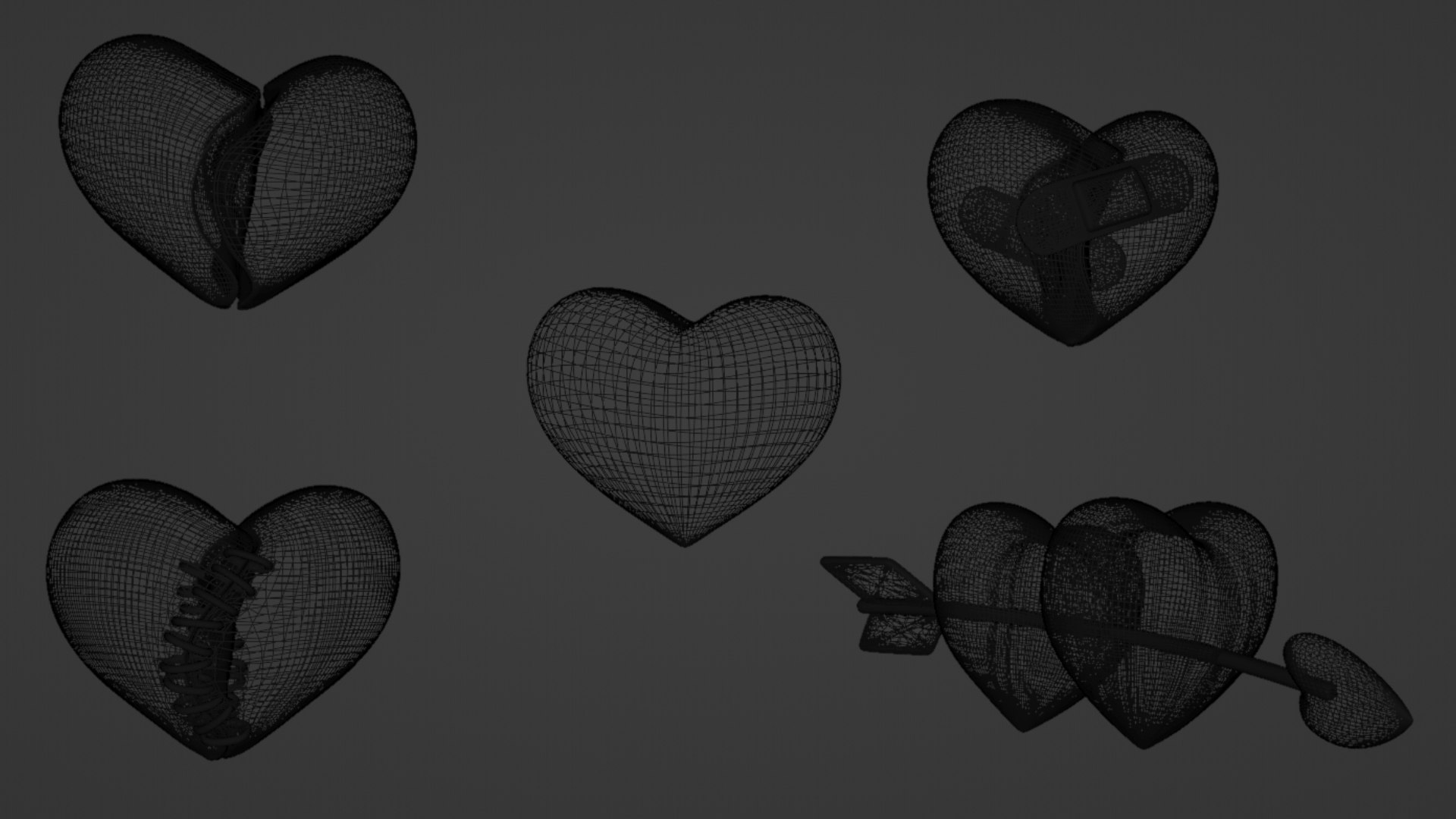 3D Model Love Pack 001 - TurboSquid 2219209