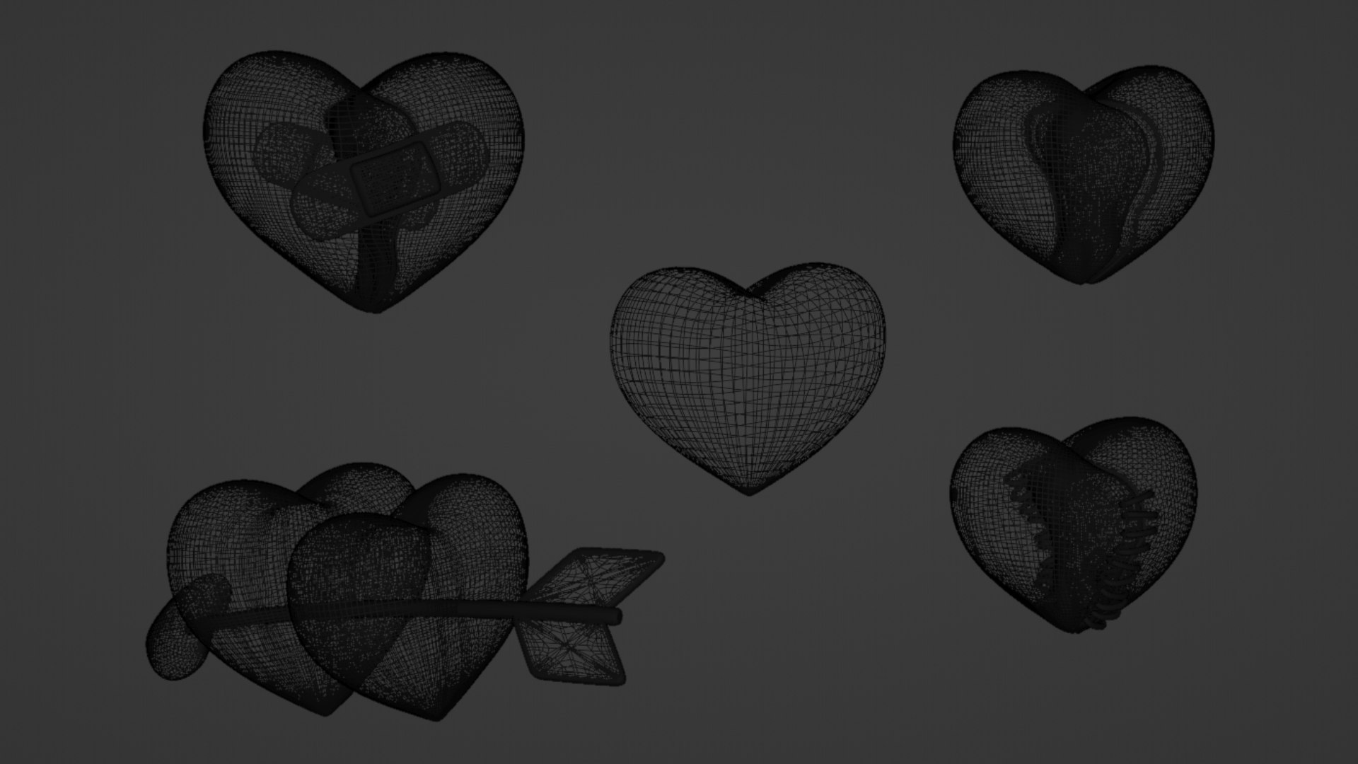 3D Model Love Pack 001 - TurboSquid 2219209