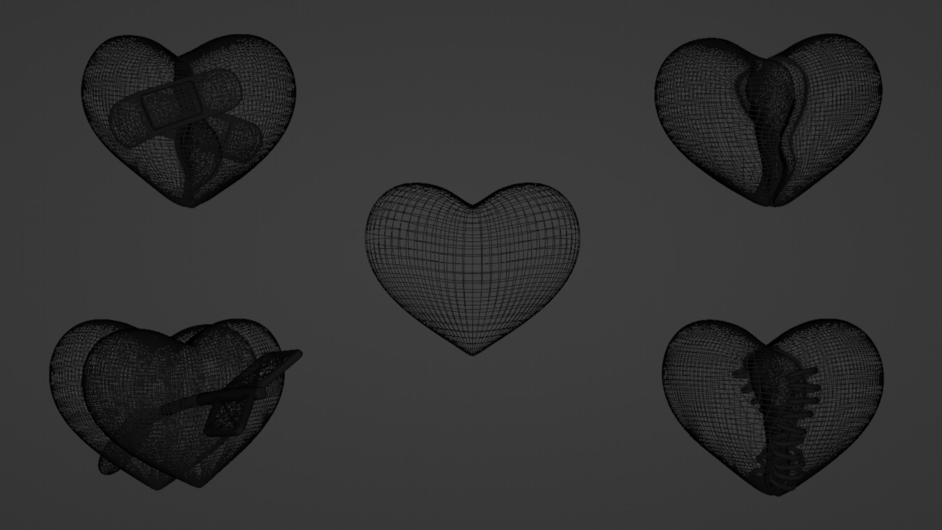 3D Model Love Pack 001 - TurboSquid 2219209