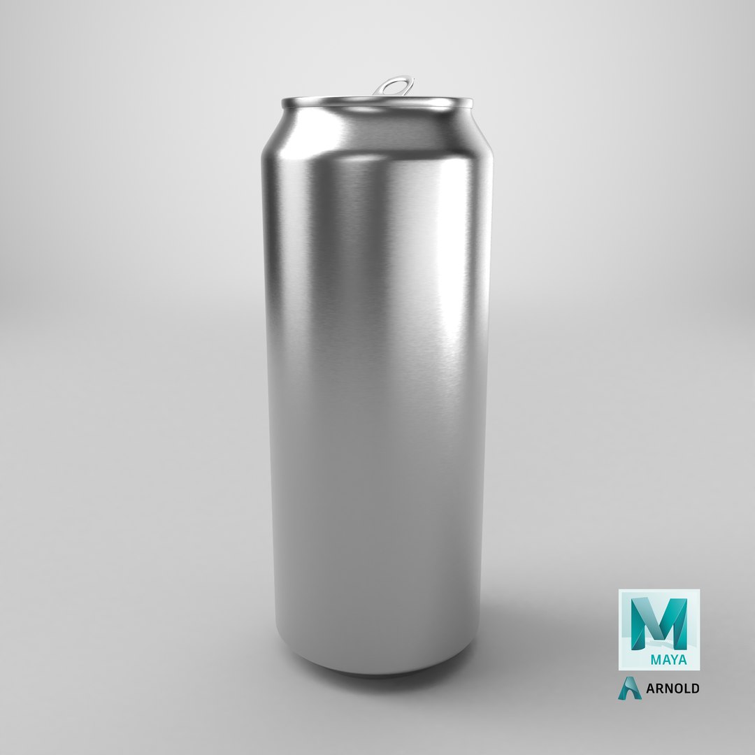 Opened Standard Aluminum Can 500ML Model - TurboSquid 2171341