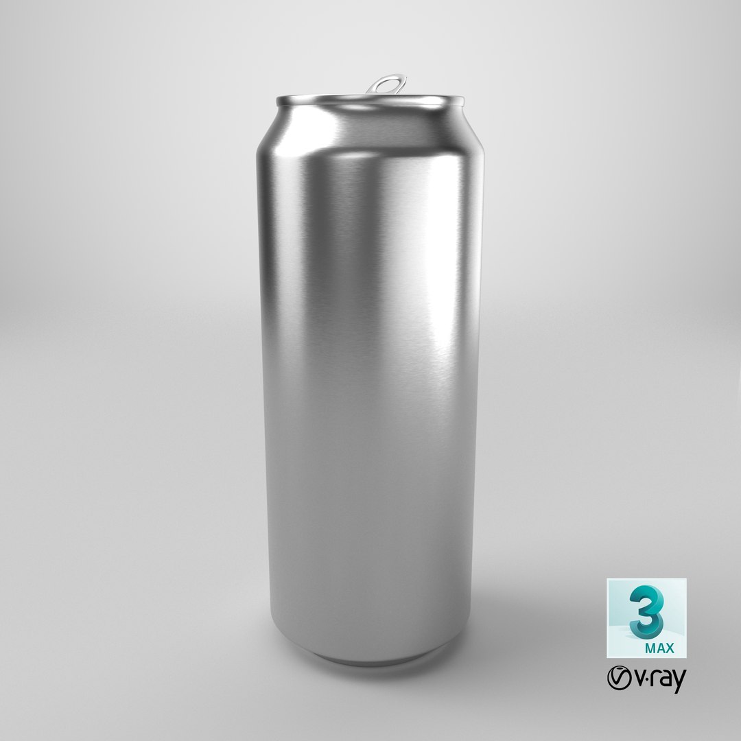 Opened Standard Aluminum Can 500ML Model - TurboSquid 2171341