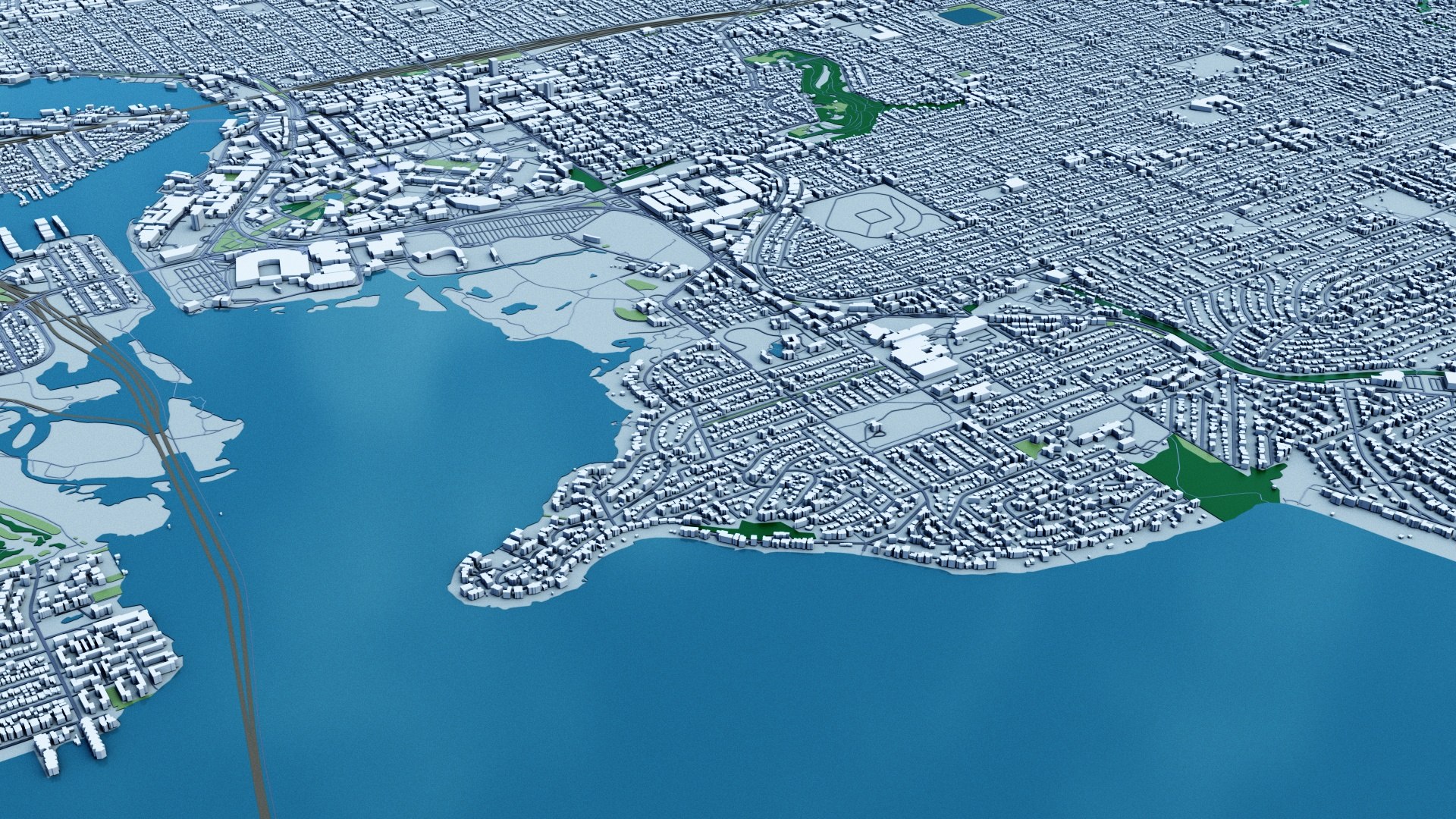 3D Model Seattle Terrain City - TurboSquid 1444146
