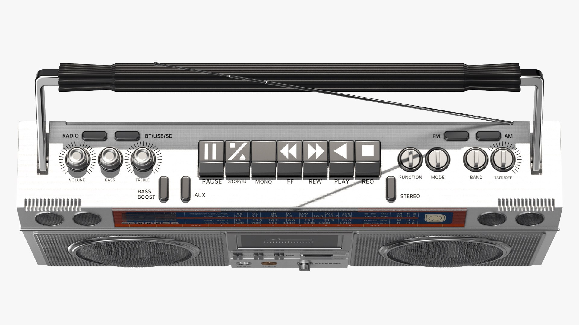 3D 3D model of tape drive of retro cassette radio cassette player ...