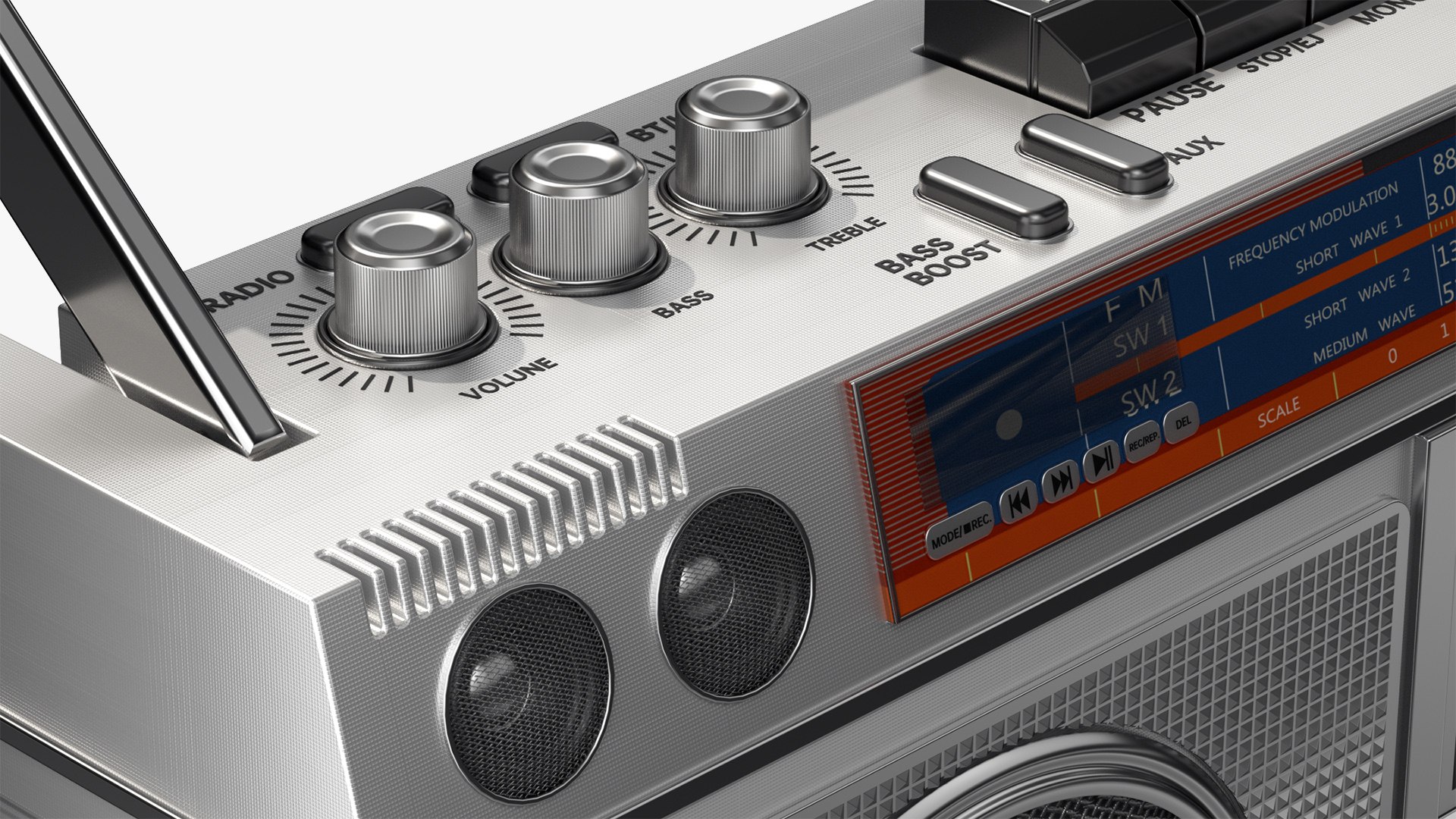 3D 3D model of tape drive of retro cassette radio cassette player ...
