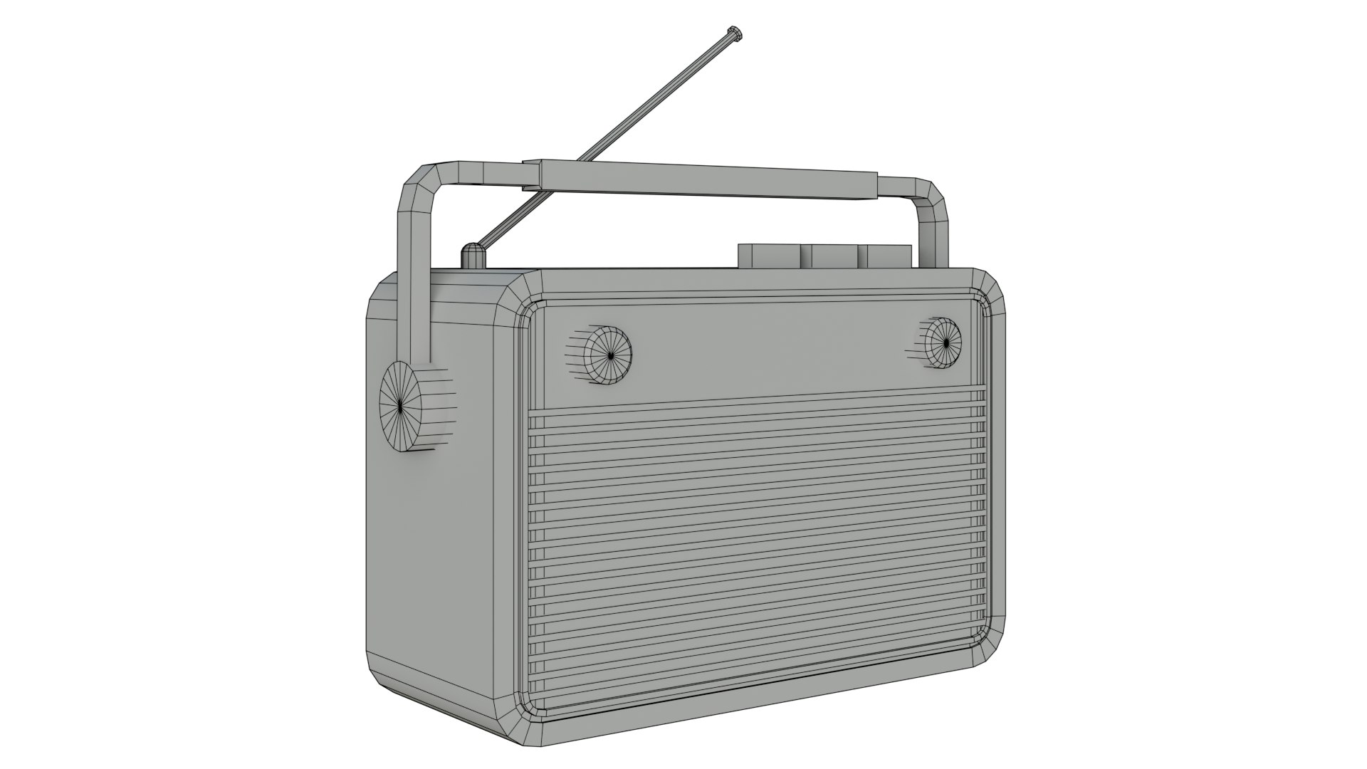 3D retro radio - TurboSquid 1685826