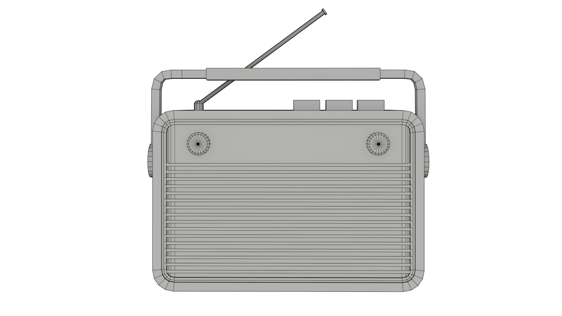 3D retro radio - TurboSquid 1685826