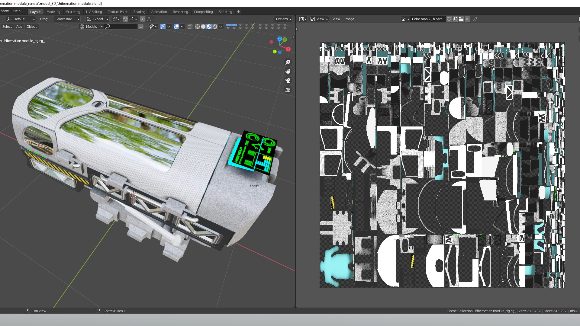 Free 3D Hibernation Module - TurboSquid 1667696