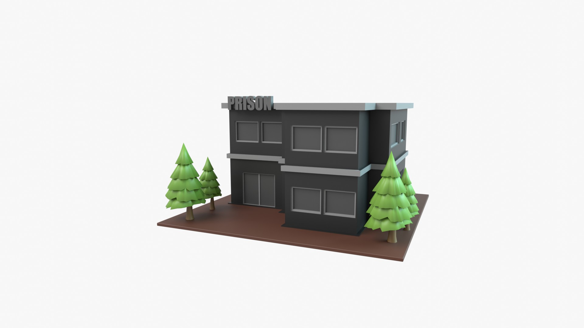 3D Model Prison 3D Illustration - TurboSquid 2238288