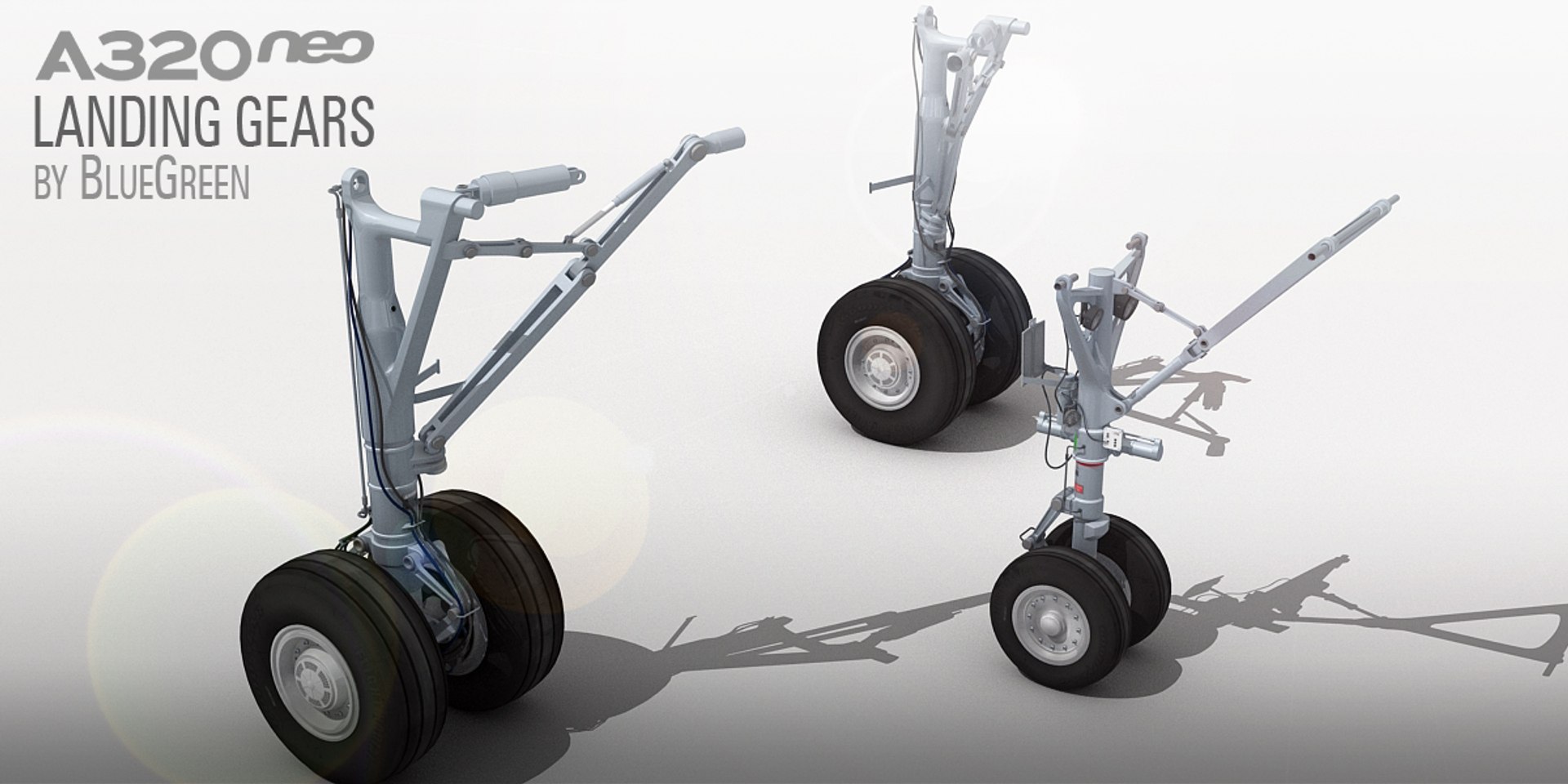 A320neo Landing Gears 3D Model - TurboSquid 1160931