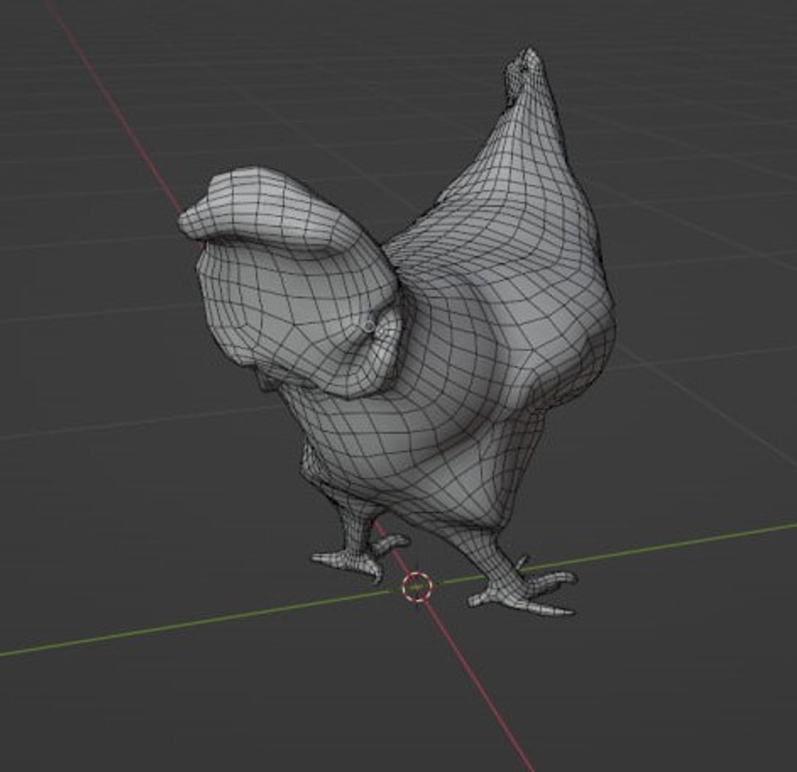 Low-poly Chicken PBR 3D Model - TurboSquid 2206442