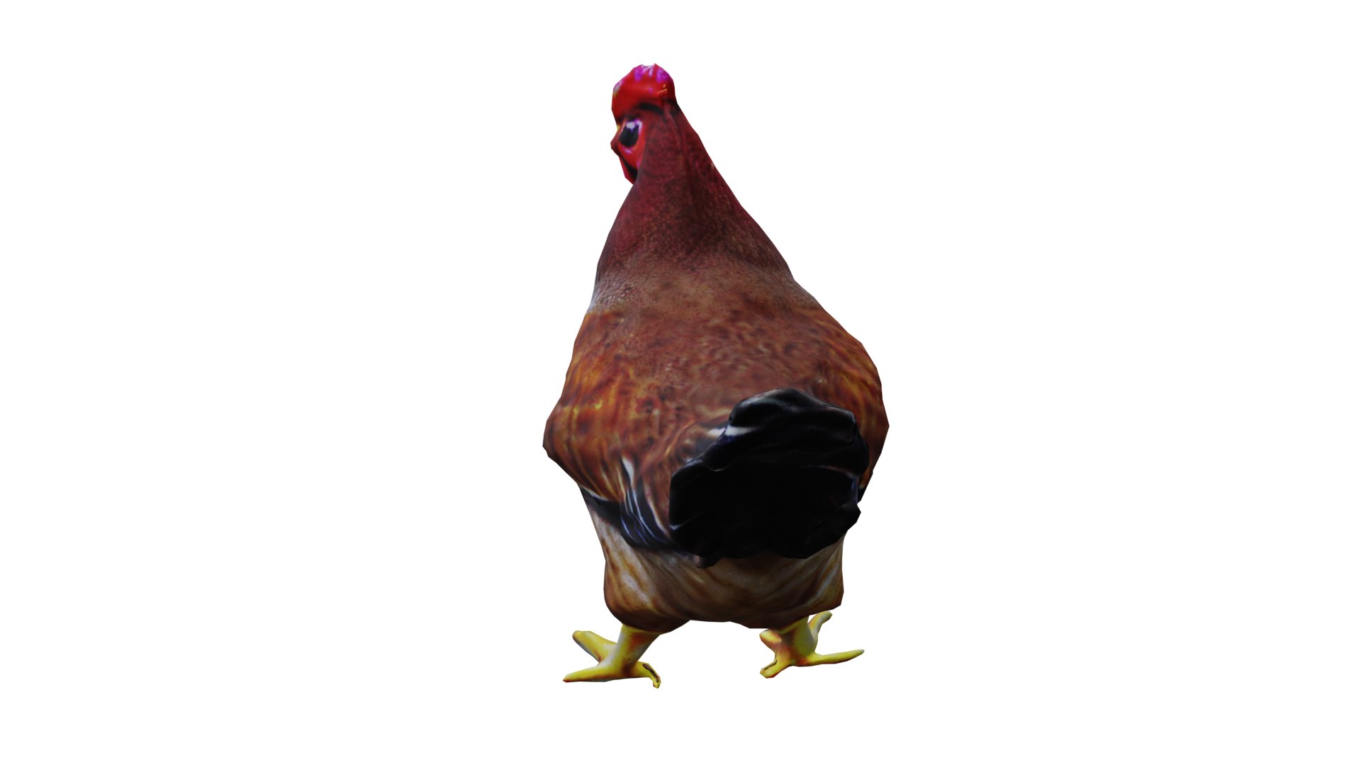 Low-poly Chicken PBR 3D Model - TurboSquid 2206442