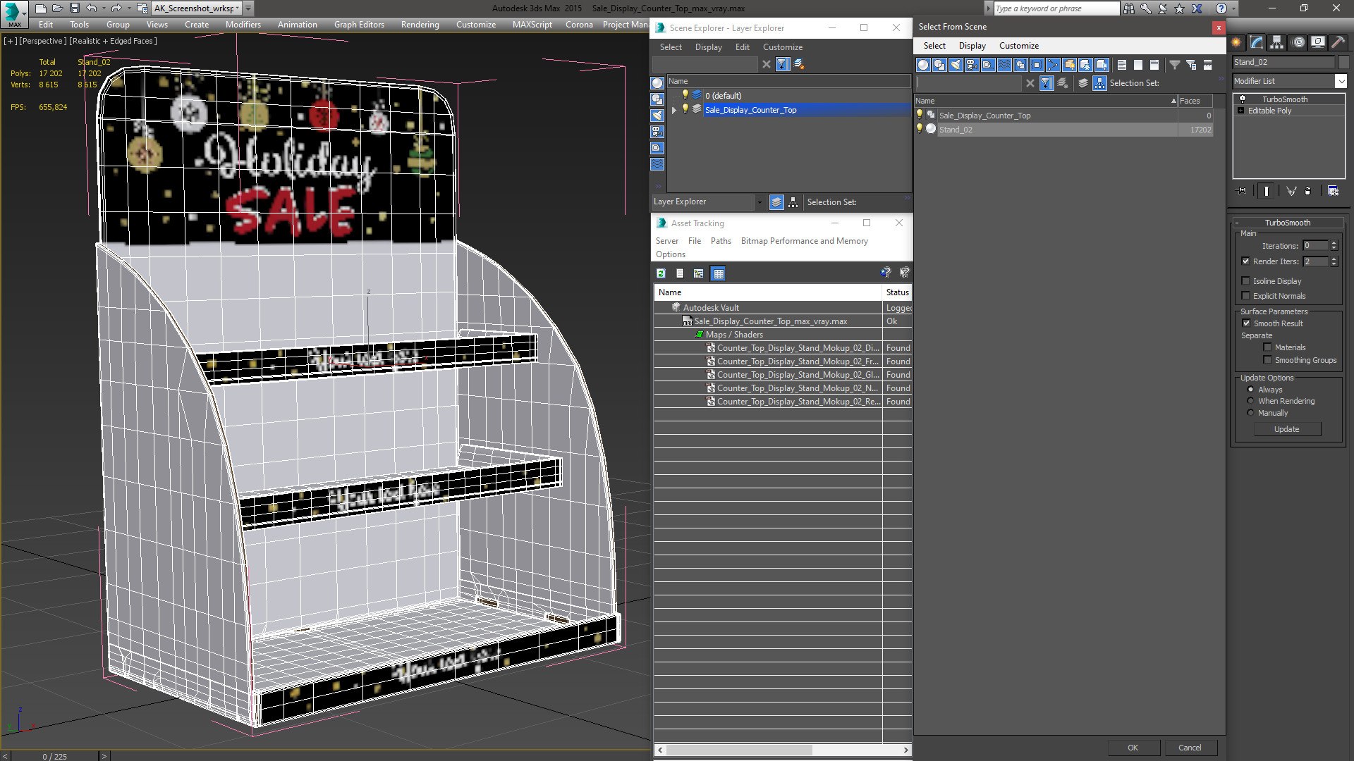 Sale Display Counter Top 3D Model - TurboSquid 2136101