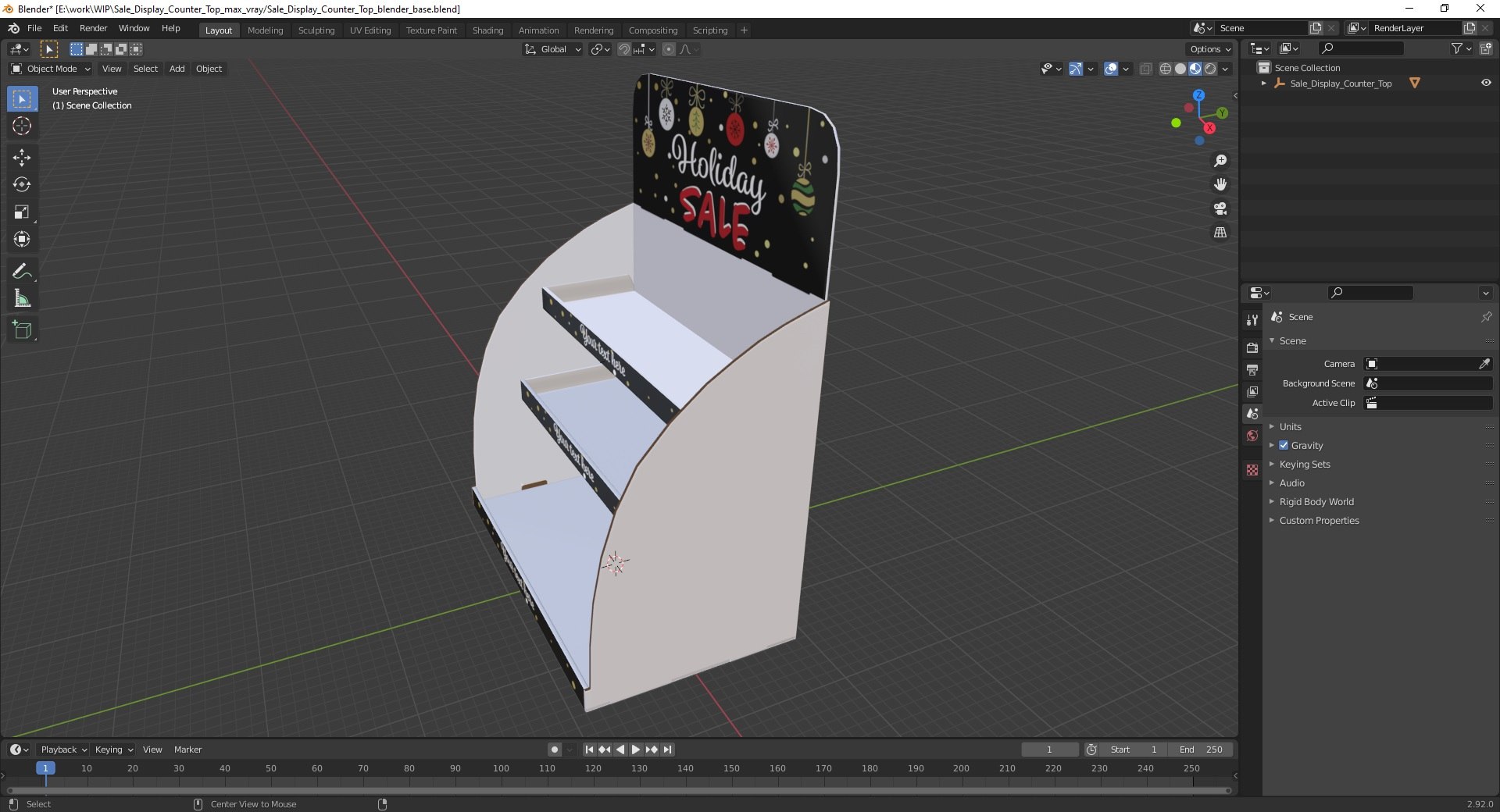 Sale Display Counter Top 3D Model - TurboSquid 2136101