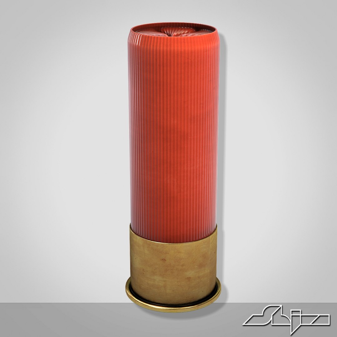 Shotgun Shell 1 3d Model
