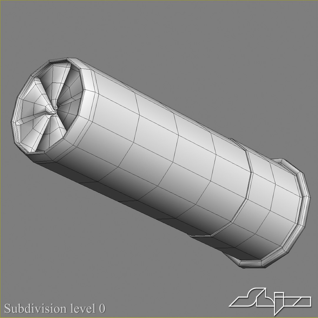 Shotgun Shell 1 3d Model