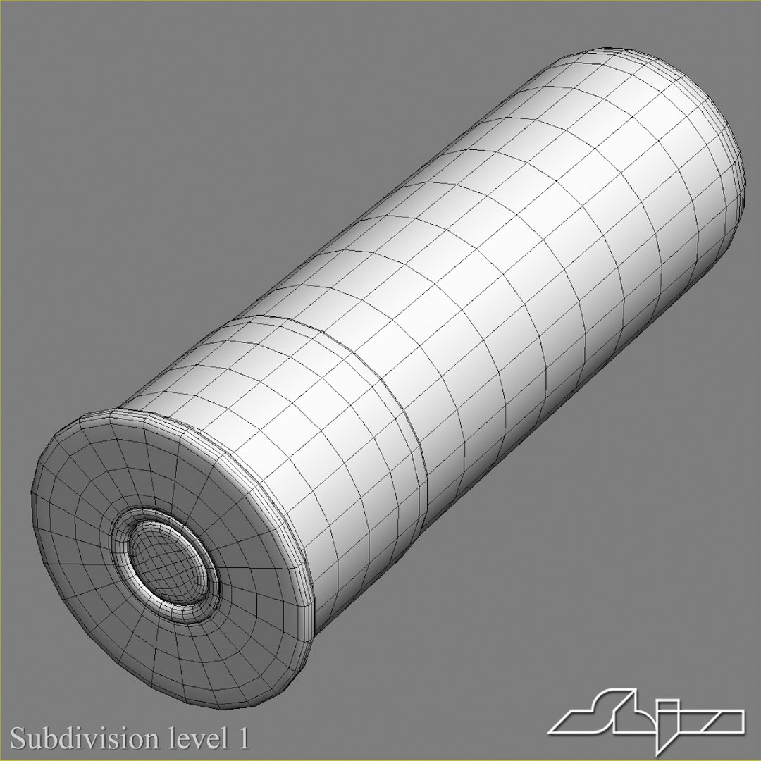 Shotgun Shell 1 3d Model