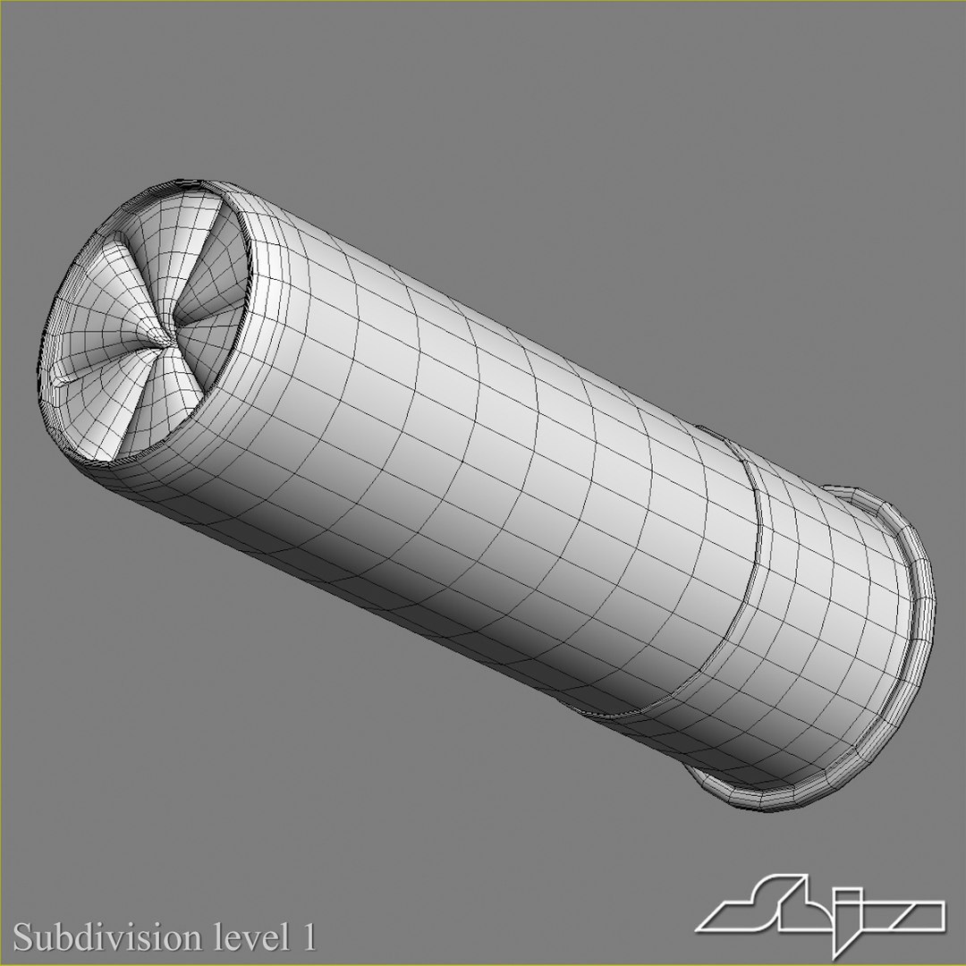 Shotgun Shell 1 3d Model
