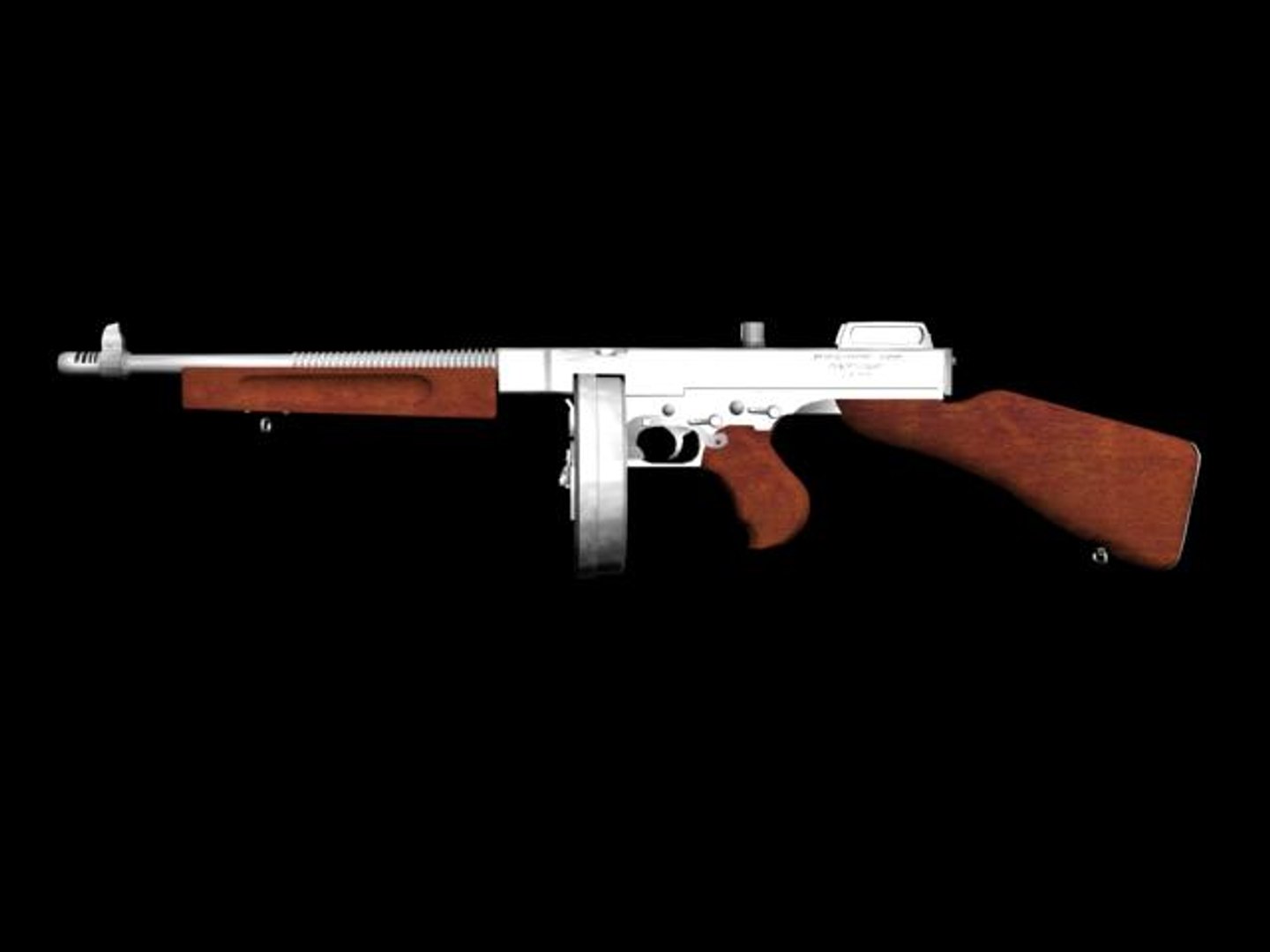 3d 3ds thompson tommy gun details