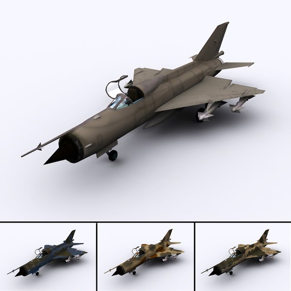 Mikoyan-Gurevich MiG-21 3D Models for Download | TurboSquid