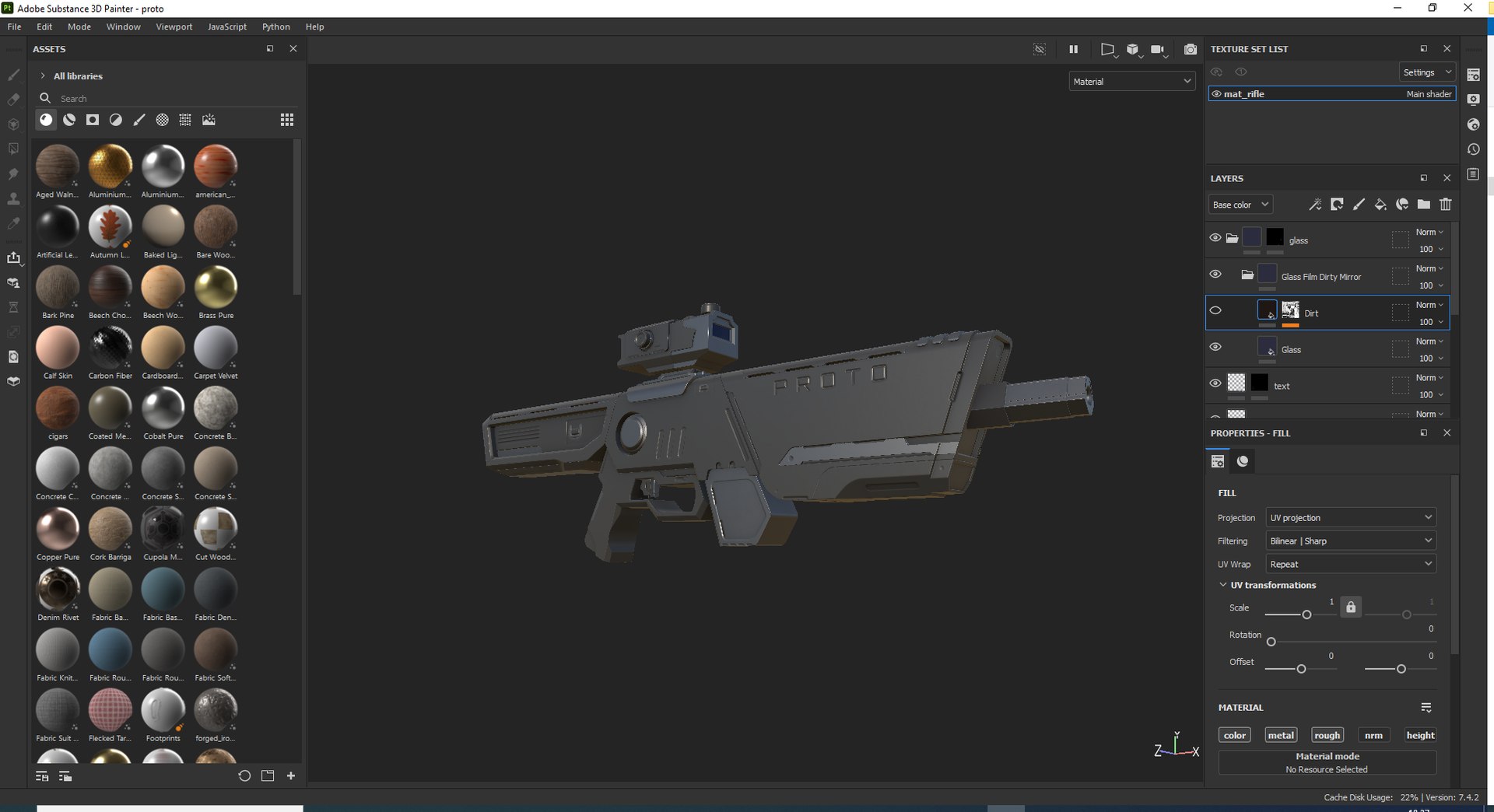 3D Model Proto Rifle Scifi - TurboSquid 1870954