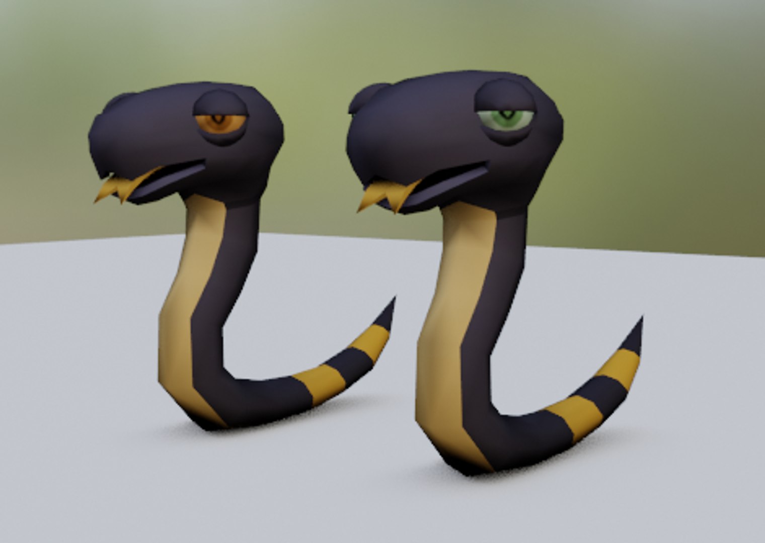 3D Model Cartoon Stylized Snake - TurboSquid 2416876