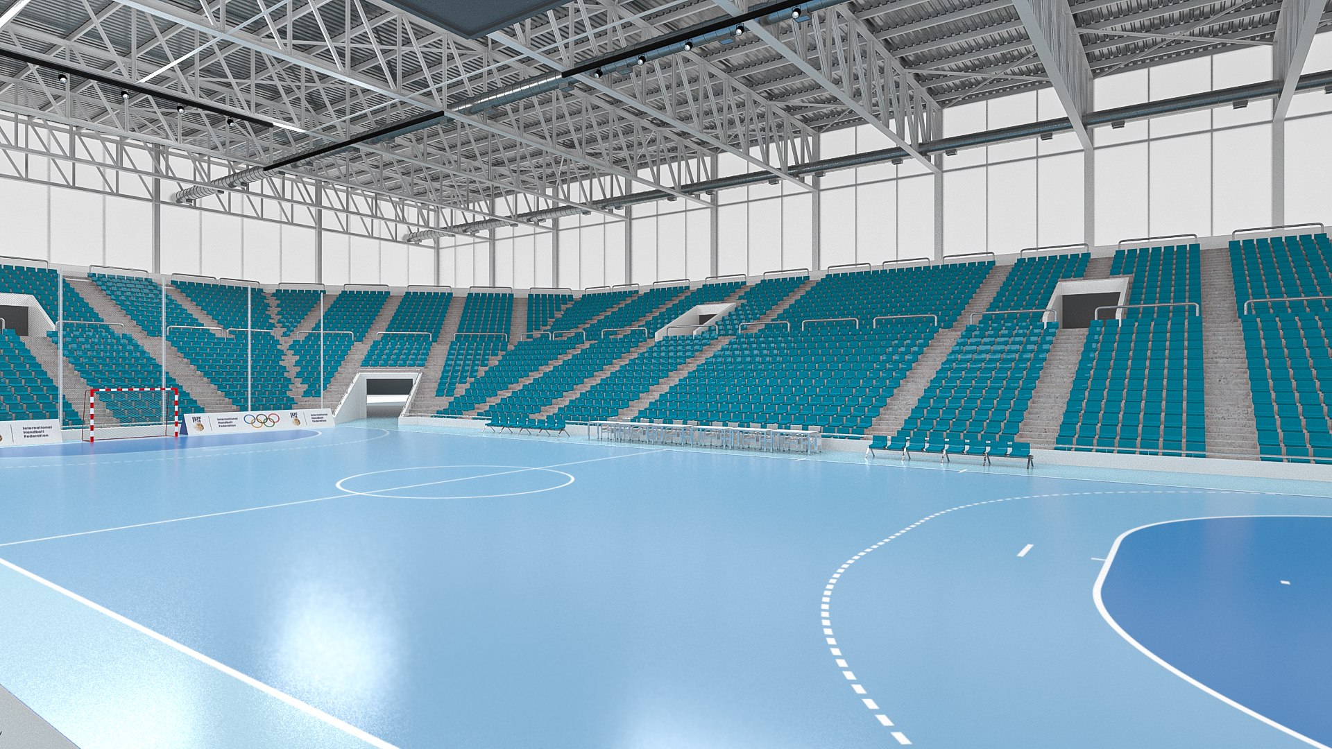 3D Handball Arena 01 - TurboSquid 2273440