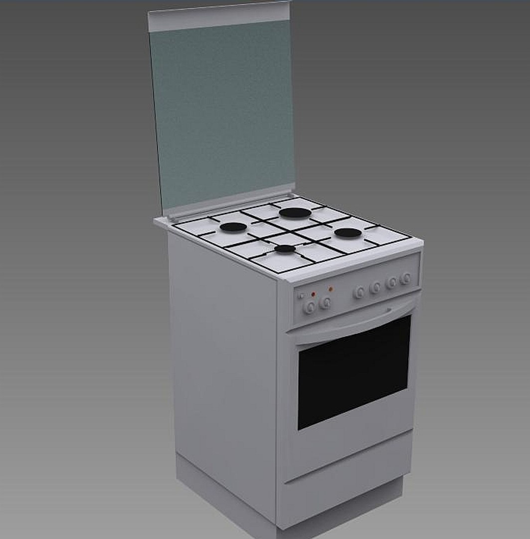 3d combined gas cooker
