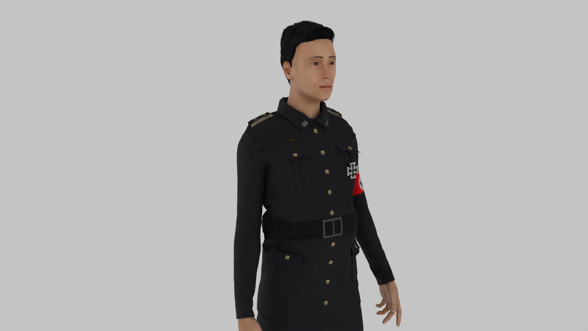 3D GERMAN SS OFFICER - TurboSquid 1971514