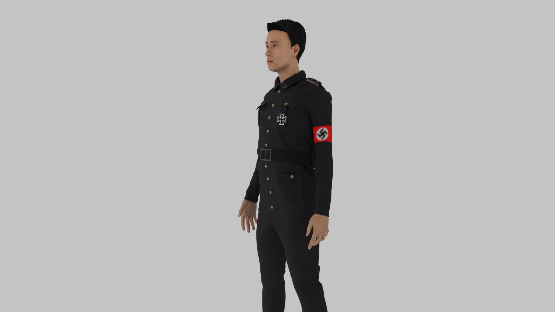 3D GERMAN SS OFFICER - TurboSquid 1971514
