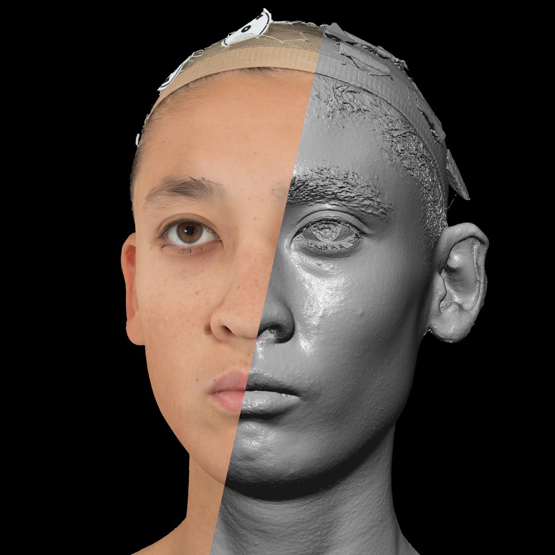 3D Asian Male 30s Head Scan 040 Model - TurboSquid 2105725